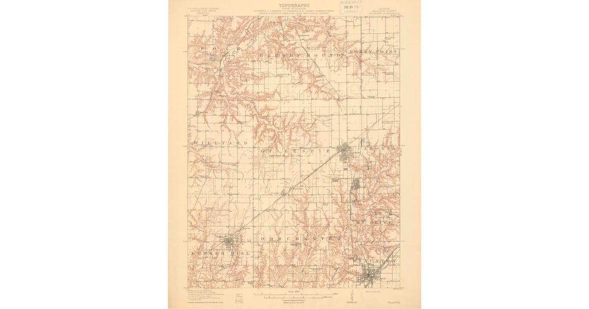 1915 Map of Gillespie, IL — High-Res | Pastmaps