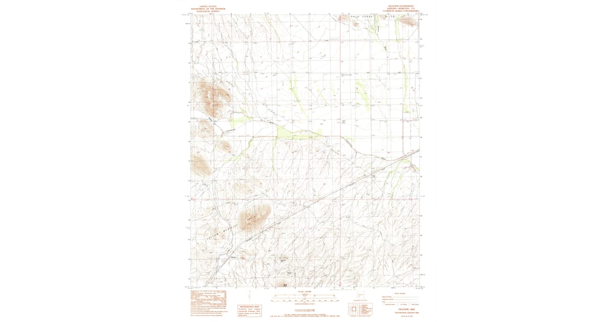 1984 Map of Gillespie, Maricopa County, AZ — High-Res | Pastmaps