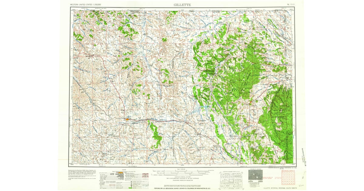 1960s Maps of Weston County, WY | Pastmaps