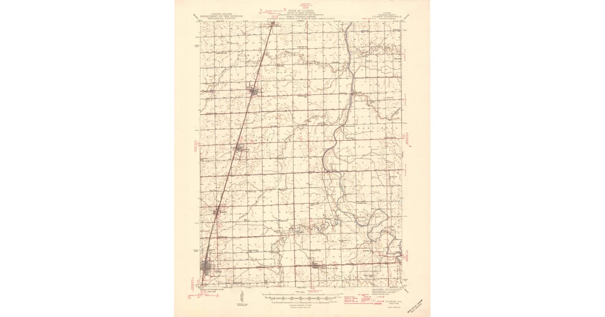 1946 Map of Gilman, IL — High-Res | Pastmaps