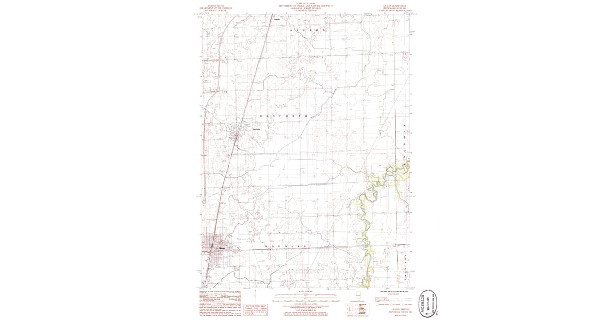 1986 Map of Gilman, IL — High-Res | Pastmaps