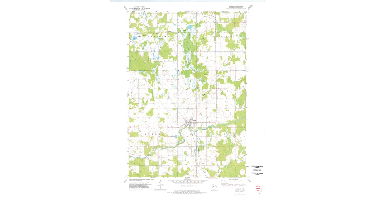1970s Maps of Gilman, WI | Pastmaps