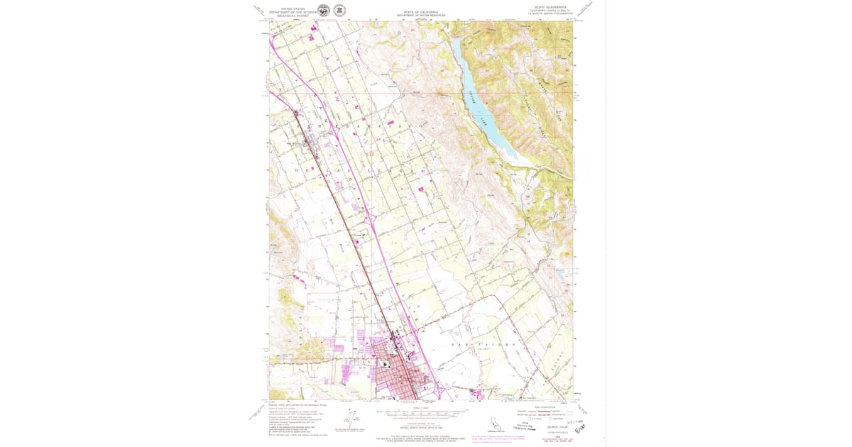 1973 Map of Gilroy, CA — High-Res | Pastmaps