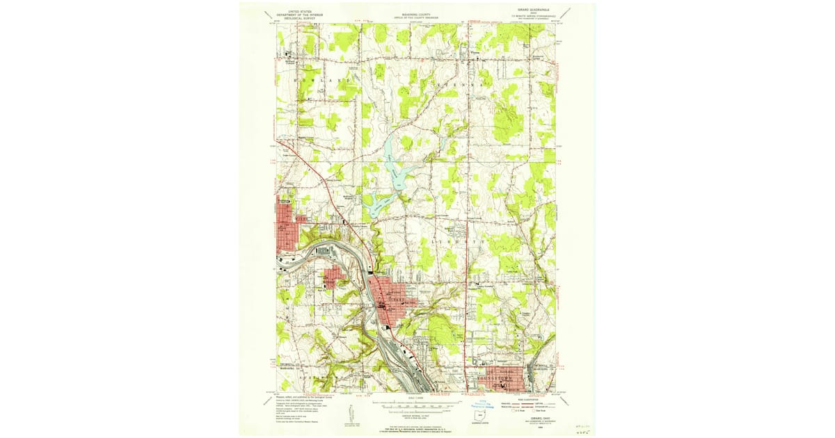 1954 Map of Girard, OH — High-Res | Pastmaps