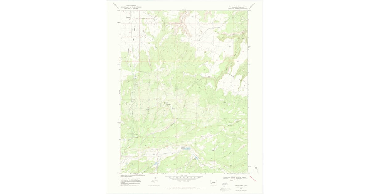 1969 Map of Glade Park, Mesa County, CO — High-Res | Pastmaps