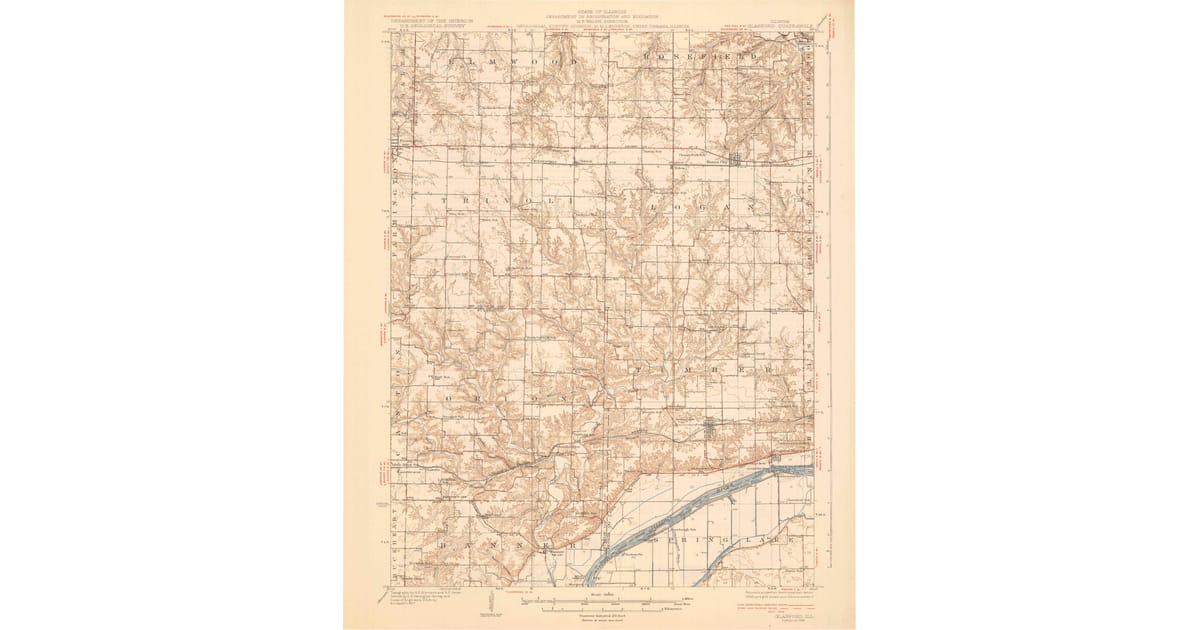 1930 Map of Glasford, IL — High-Res | Pastmaps