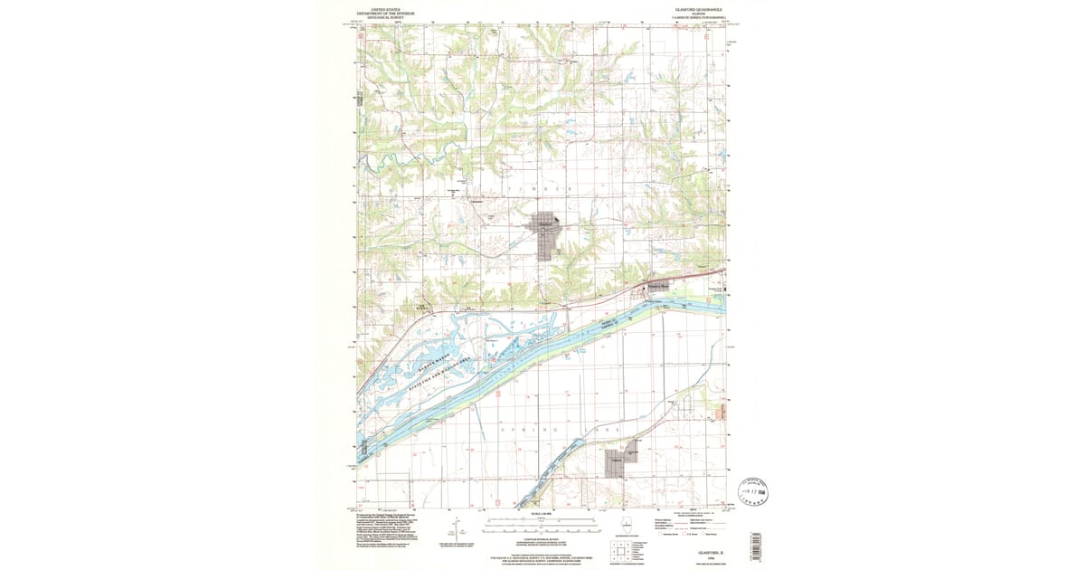 1996 Map of Glasford, IL — High-Res | Pastmaps