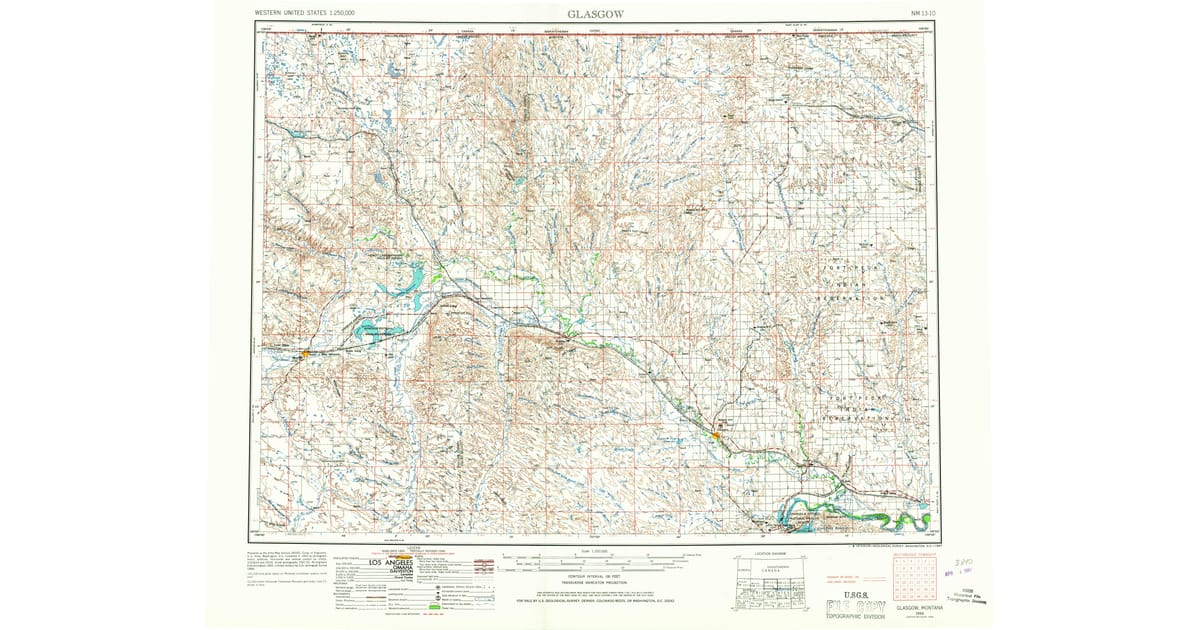 1950s Maps of Glasgow, MT | Pastmaps