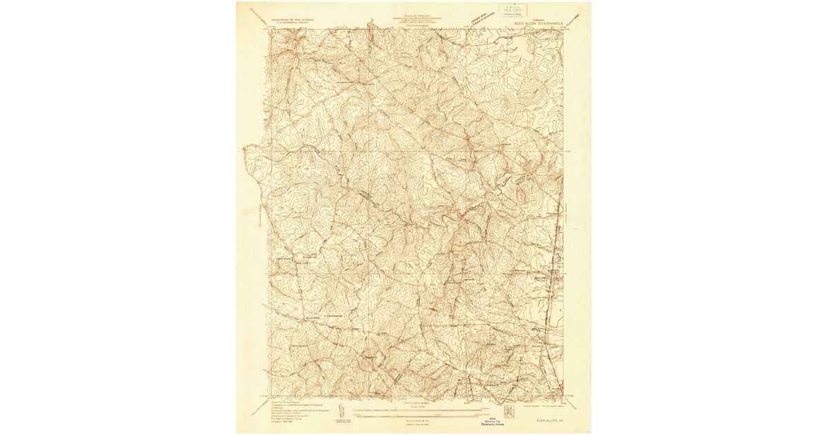 1900s (20th Century) Maps of Glen Allen, VA | Pastmaps