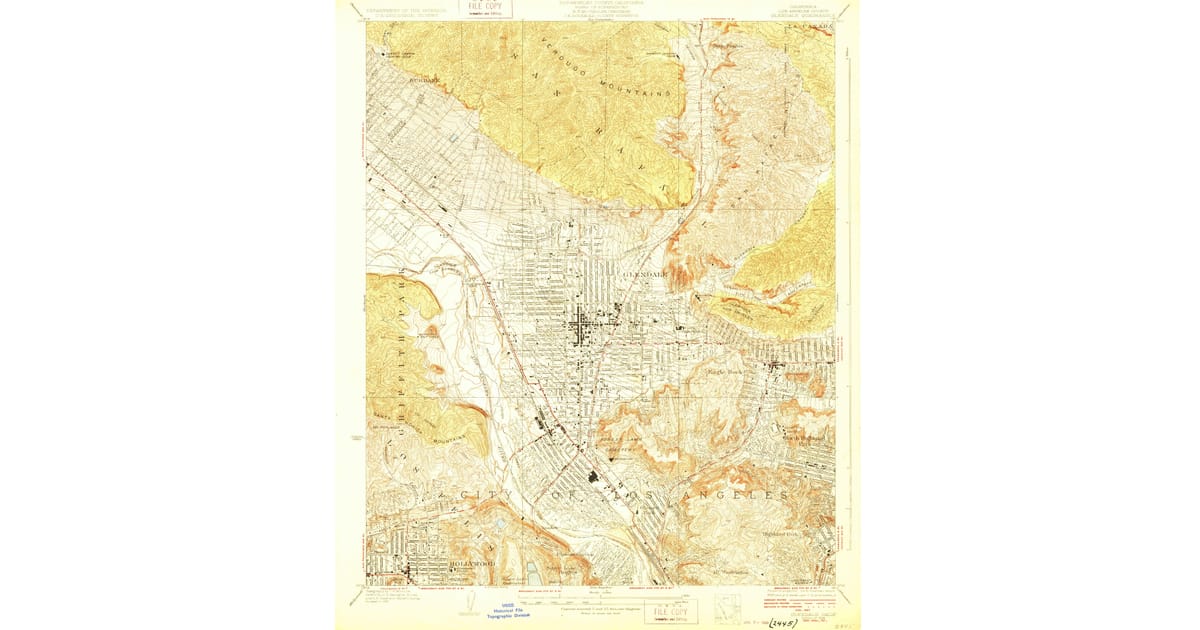 1920s Maps of Rancho San Rafael, Glendale | Pastmaps