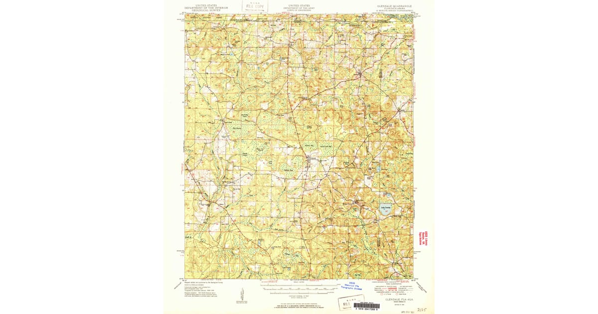 1950s Maps of Glendale, FL | Pastmaps