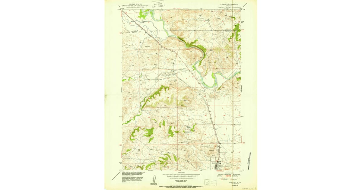 1950s Maps of Wyoming | Pastmaps