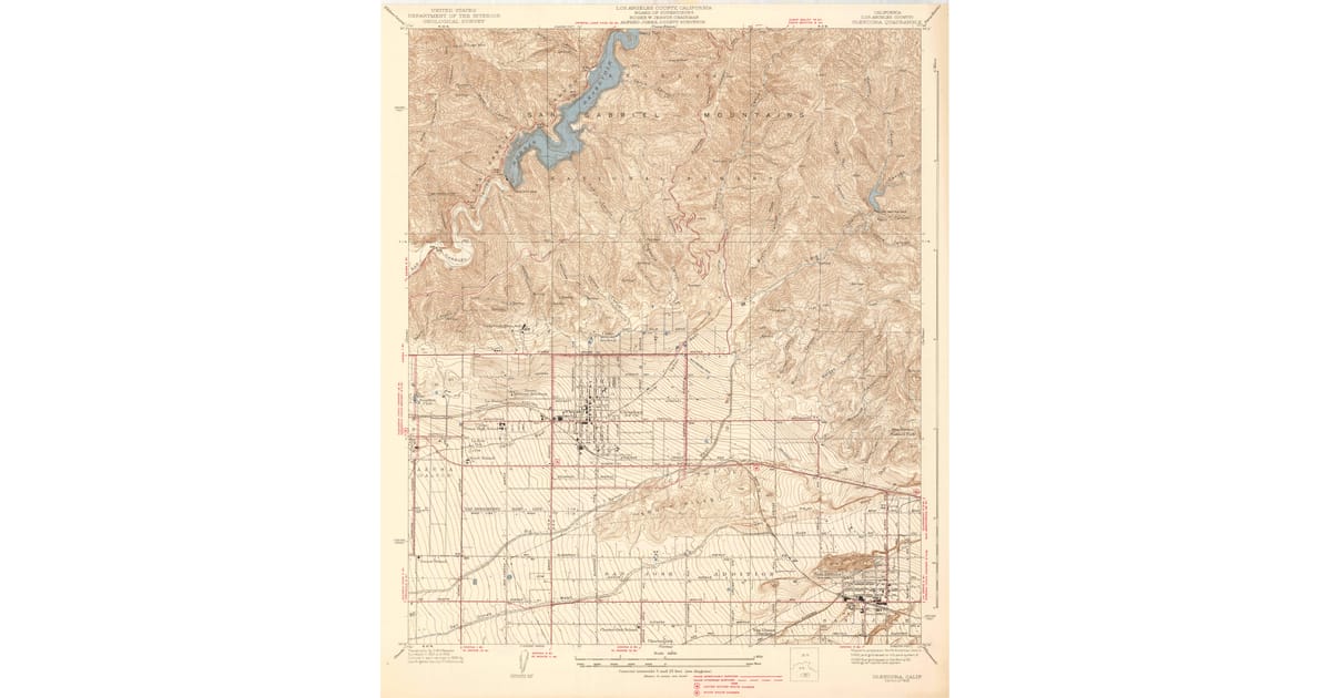 1939 Map of Glendora, CA — High-Res | Pastmaps