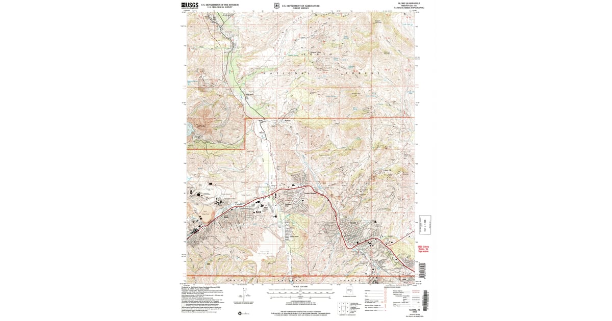 2000-2009 Maps of Copper Hill, AZ | Pastmaps