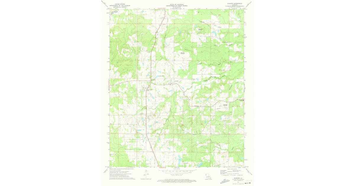 1972 Map of Gloster, LA — High-Res | Pastmaps