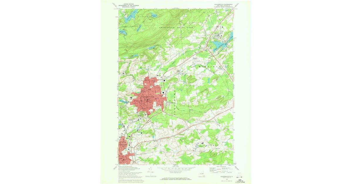1970s Maps of Perth, NY | Pastmaps