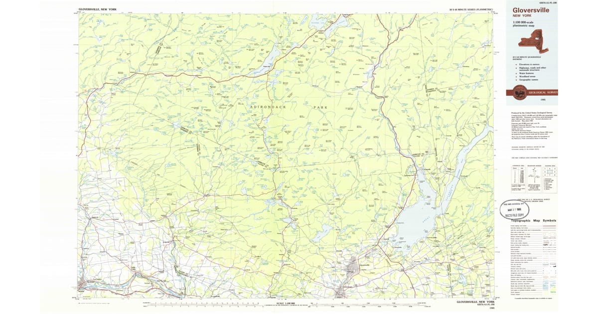 1980s Maps of Ohio, NY | Pastmaps