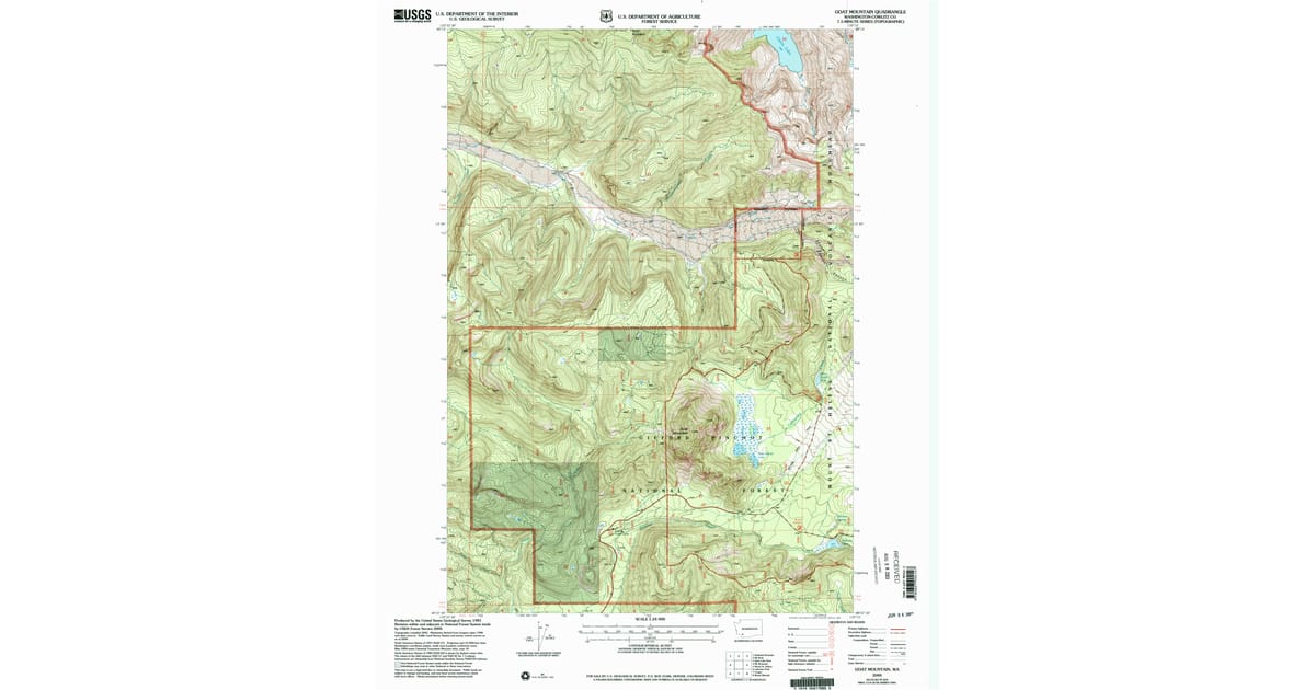 2000 Map of Goat Mountain, Cowlitz County, WA — High-Res | Pastmaps