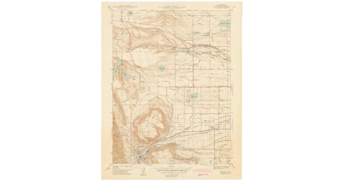 1942 Map of Golden, CO — High-Res | Pastmaps