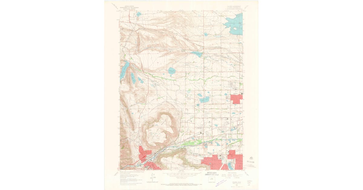 1965 Map of Golden, CO — High-Res | Pastmaps