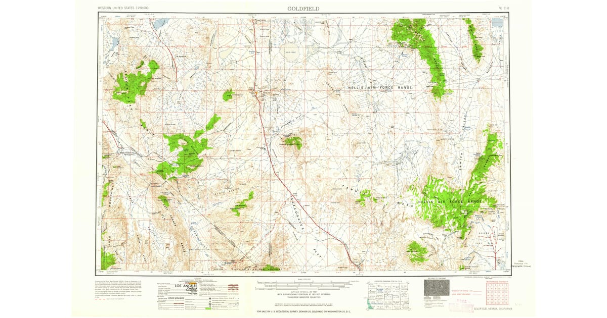 1960s Maps of Mono County, CA | Pastmaps