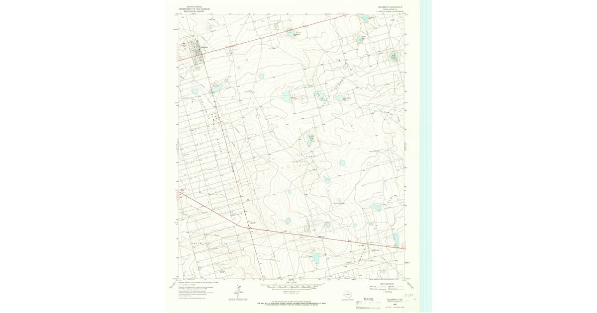 1965 Map of Goldsmith, TX — High-Res | Pastmaps
