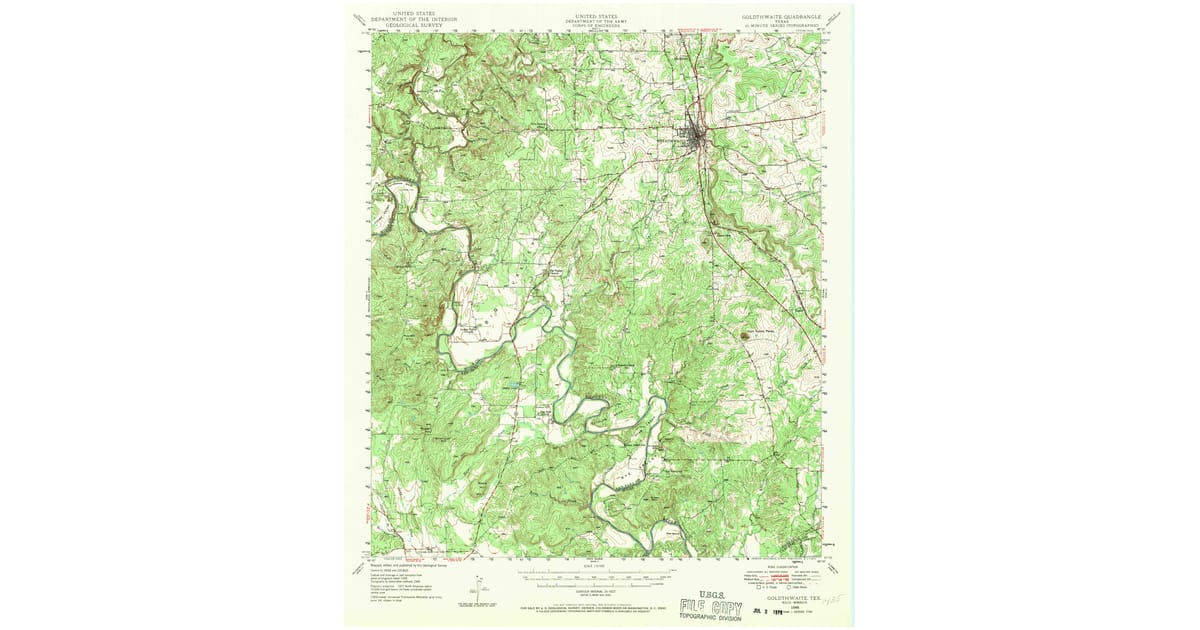 1940s Maps of Castor, TX | Pastmaps