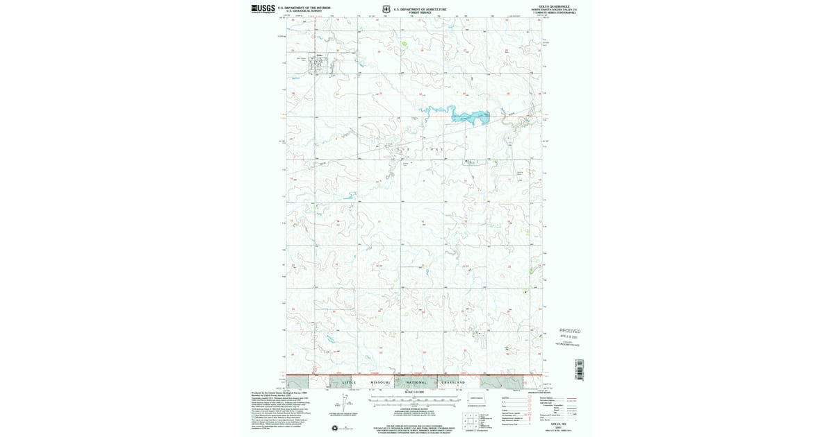 1997 Map of Golva, ND — High-Res | Pastmaps