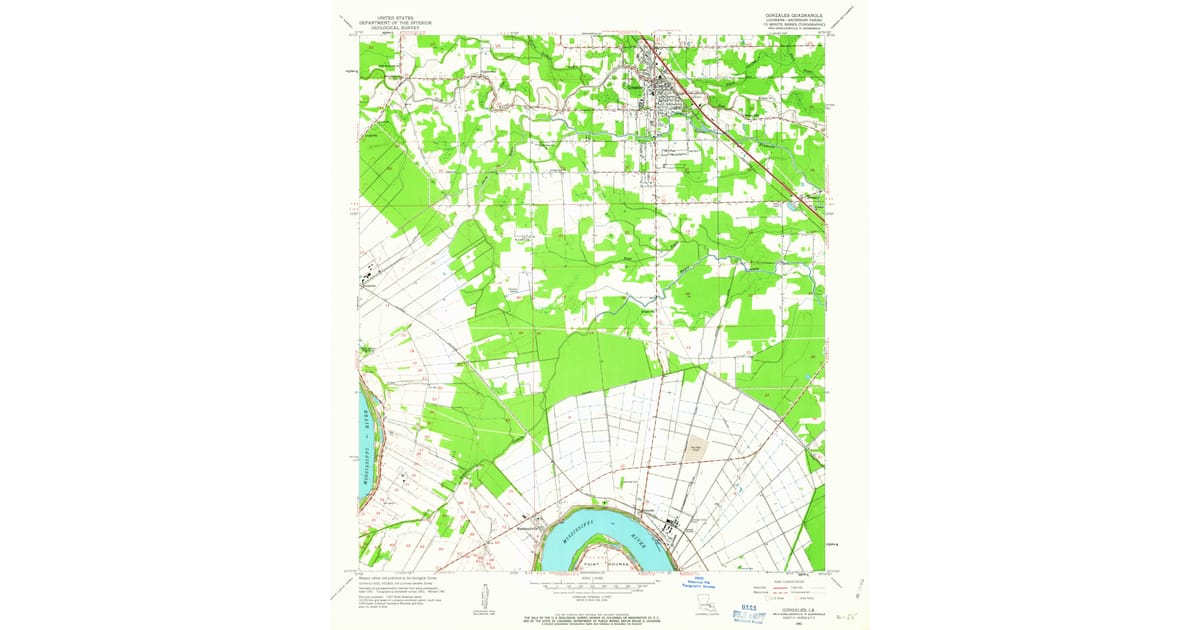 1960s Maps of Marchand, LA | Pastmaps