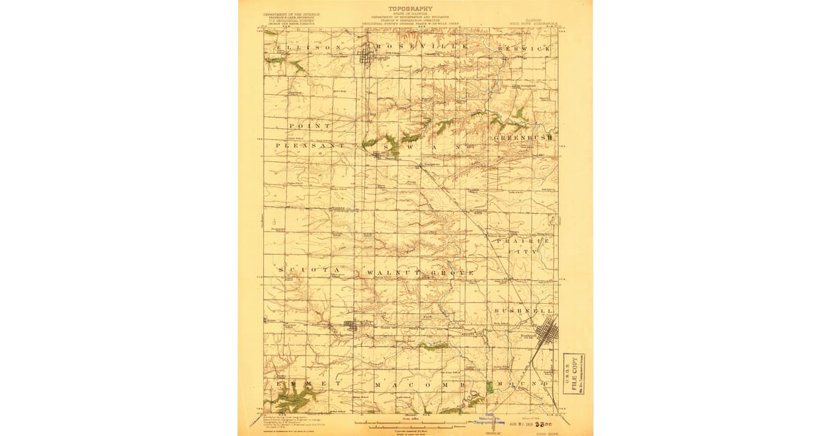 1918 Map of Good Hope, IL — High-Res | Pastmaps