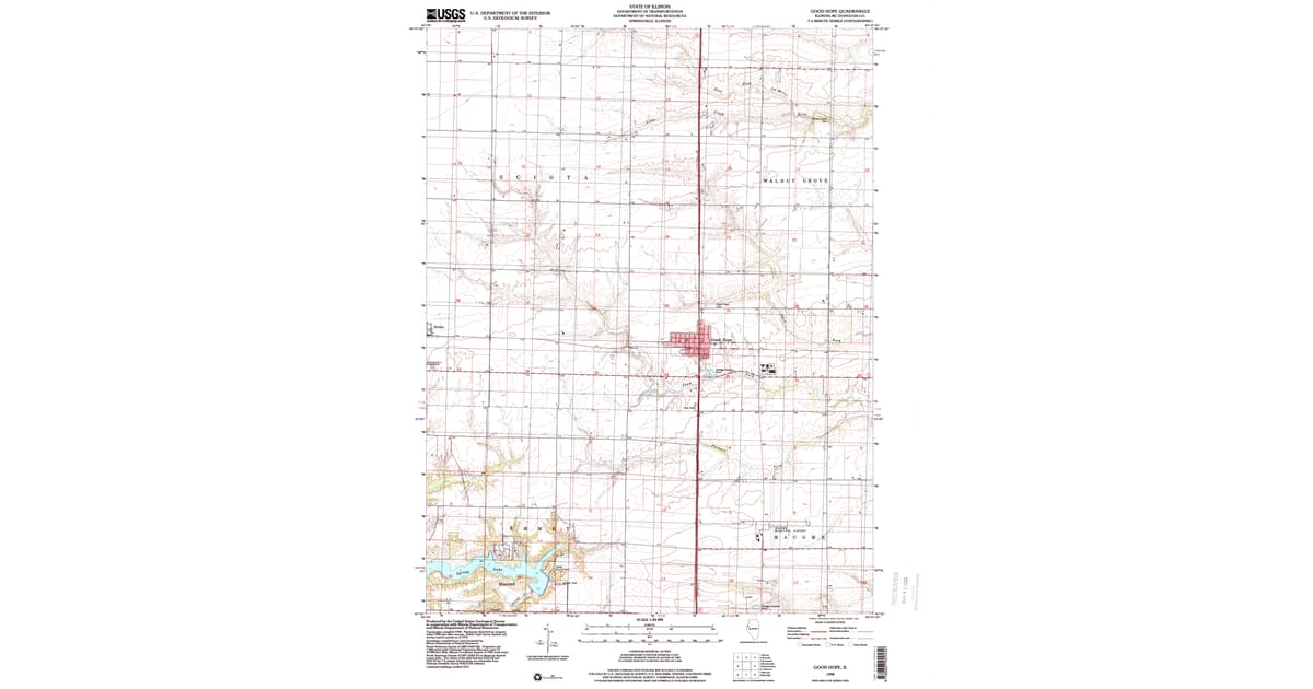 1998 Map of Good Hope, IL — High-Res | Pastmaps