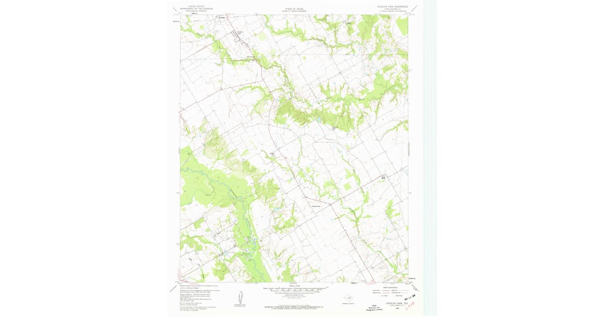 1960s Maps of Kerens, TX | Pastmaps