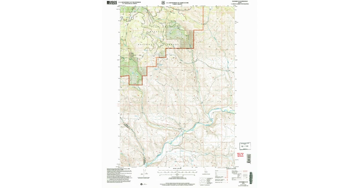 2004 Map of Goodrich, Adams County, ID — High-Res | Pastmaps