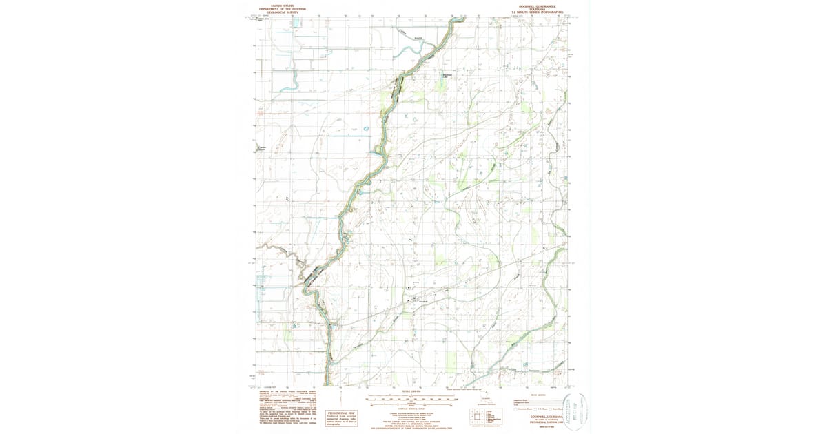 1988 Map of Goodwill, West Carroll Parish, LA — High-Res | Pastmaps