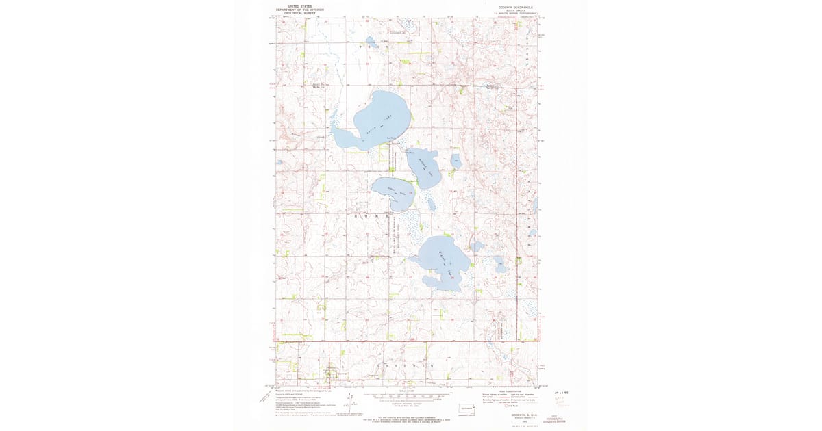 1970 Map of Goodwin, SD — High-Res | Pastmaps