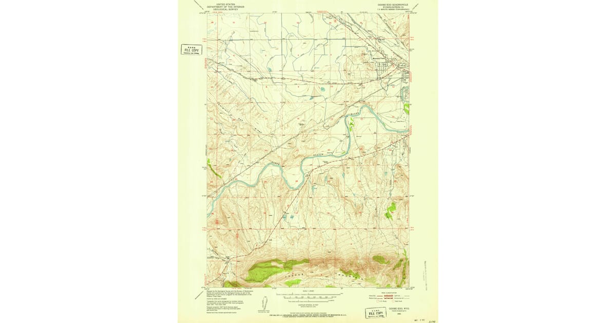 1950s Maps of Mills, WY | Pastmaps