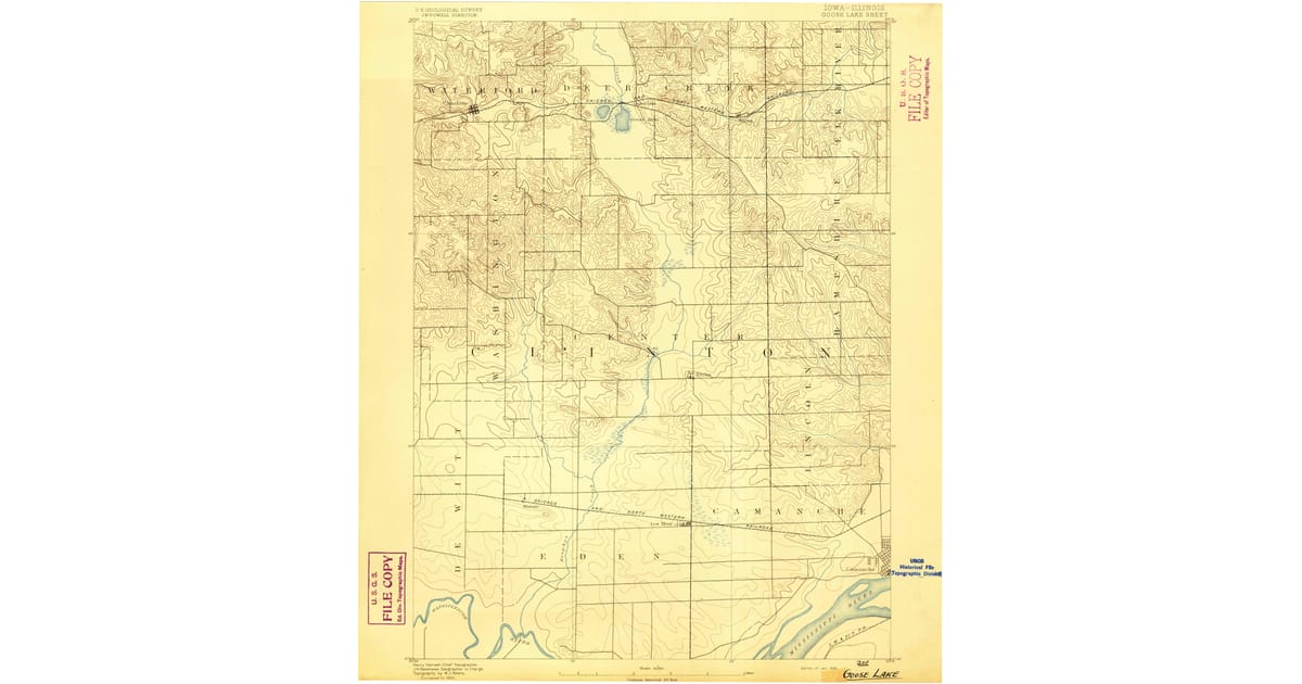 Old Maps of Goose Lake, IA | Pastmaps