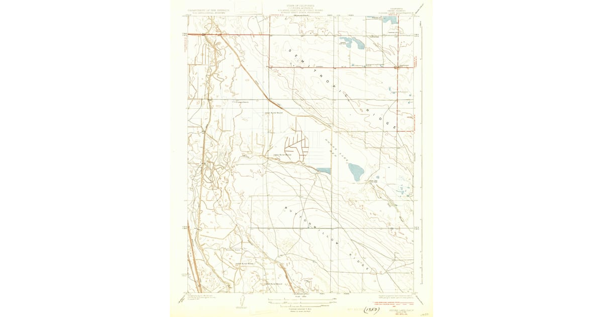 1931 Map of Goose Lake, Kern County, CA — High-Res | Pastmaps