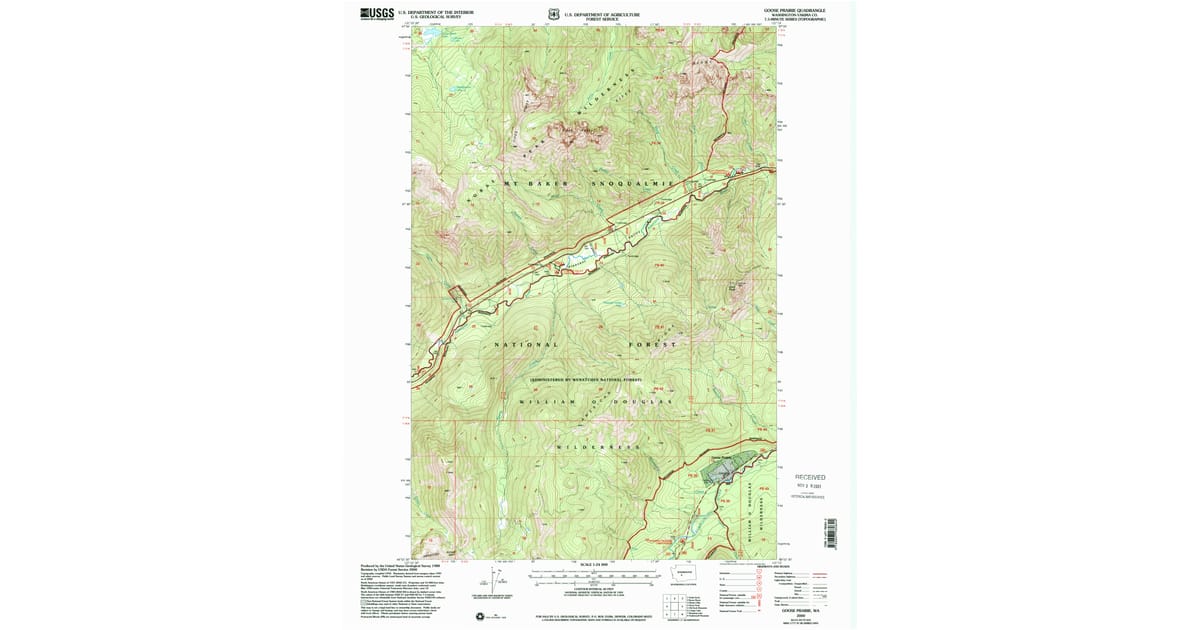 2000 Map of Goose Prairie, Yakima County, WA — High-Res | Pastmaps