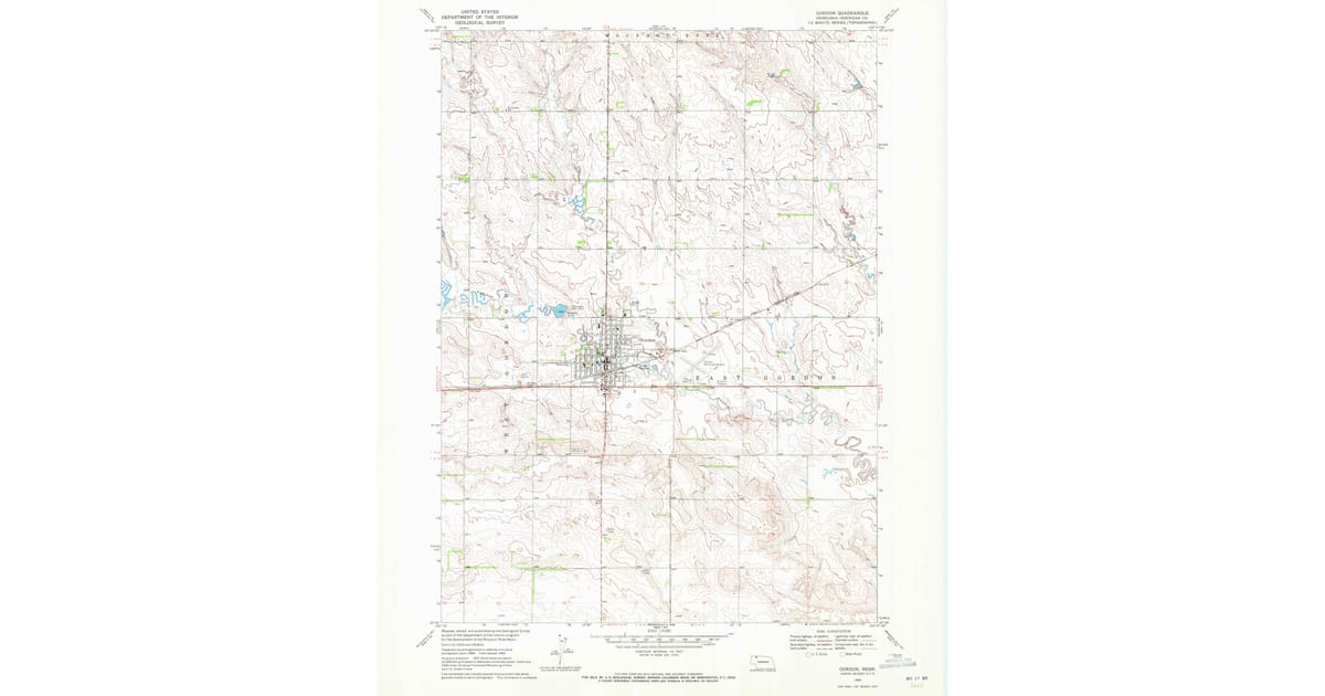 1960s Maps of Gordon, NE | Pastmaps
