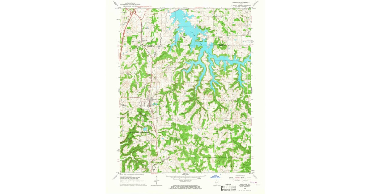 1966 Map of Goreville, IL — High-Res | Pastmaps