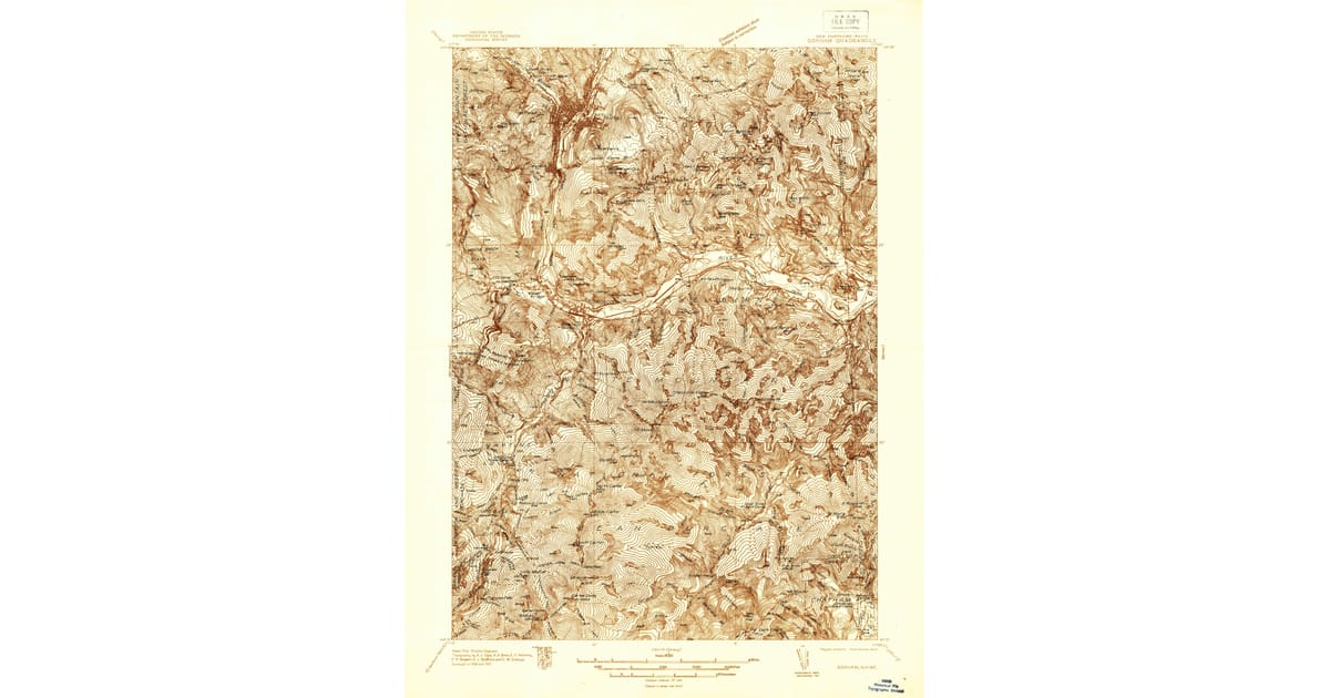 1937 Map of Gorham, Coos County, NH — High-Res | Pastmaps