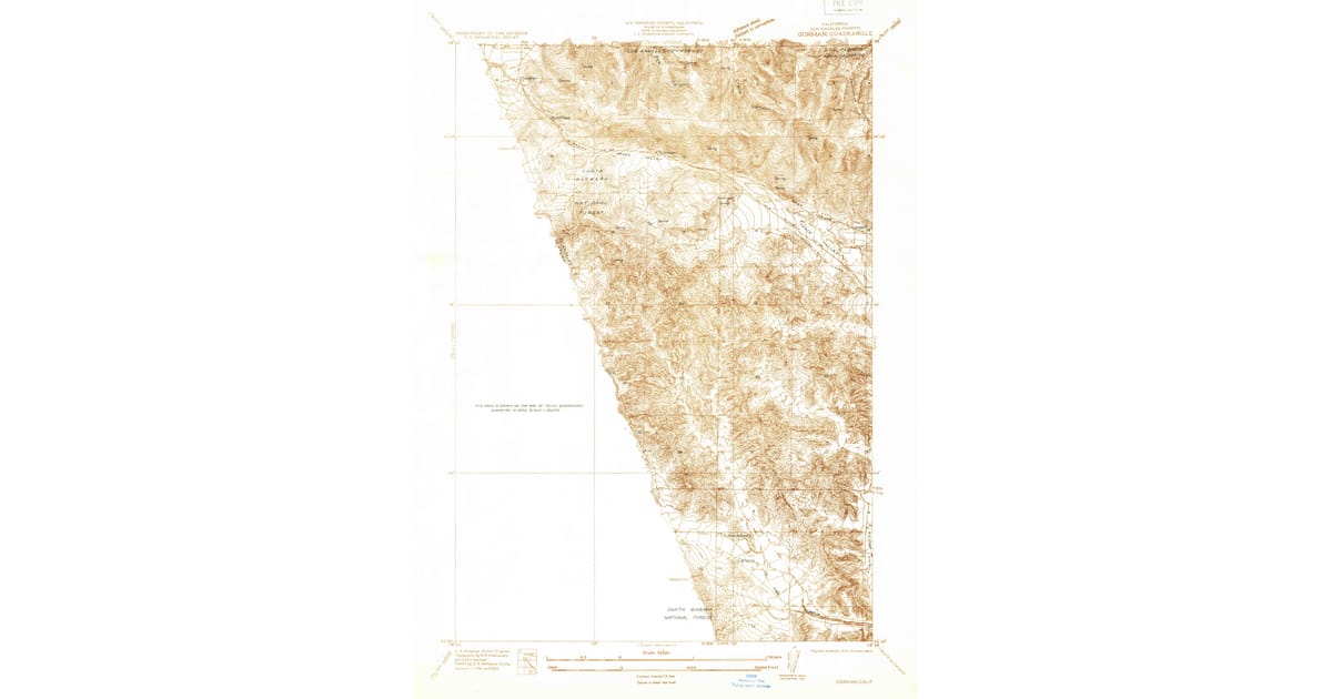 1930s Maps of Gorman, CA | Pastmaps