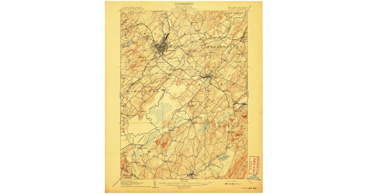 1908 Map of Goshen, Orange County, NY — High-Res | Pastmaps