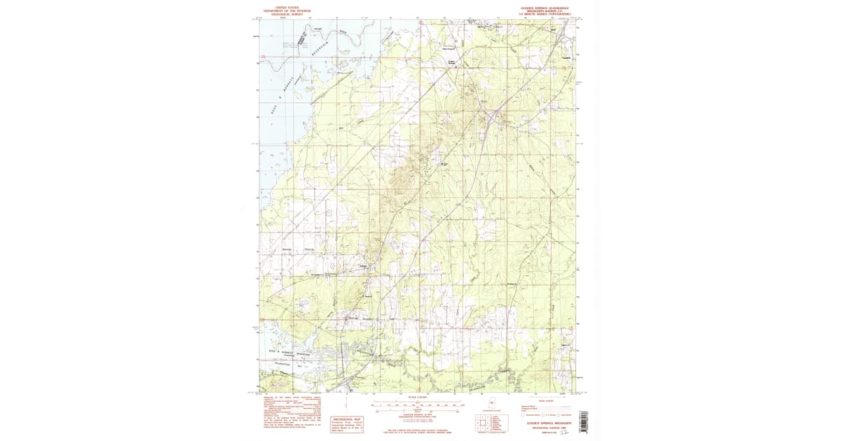 1980s Maps of Sunrise Point, MS | Pastmaps
