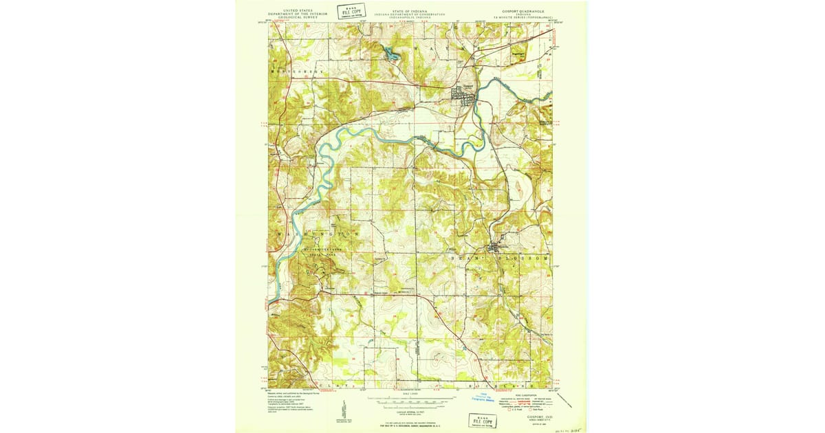 1950s Maps of Morgan County, IN | Pastmaps