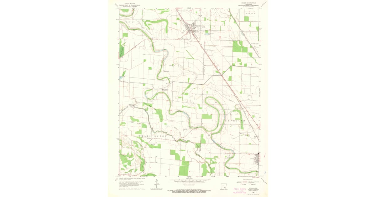 1964 Map of Gould, AR — High-Res | Pastmaps