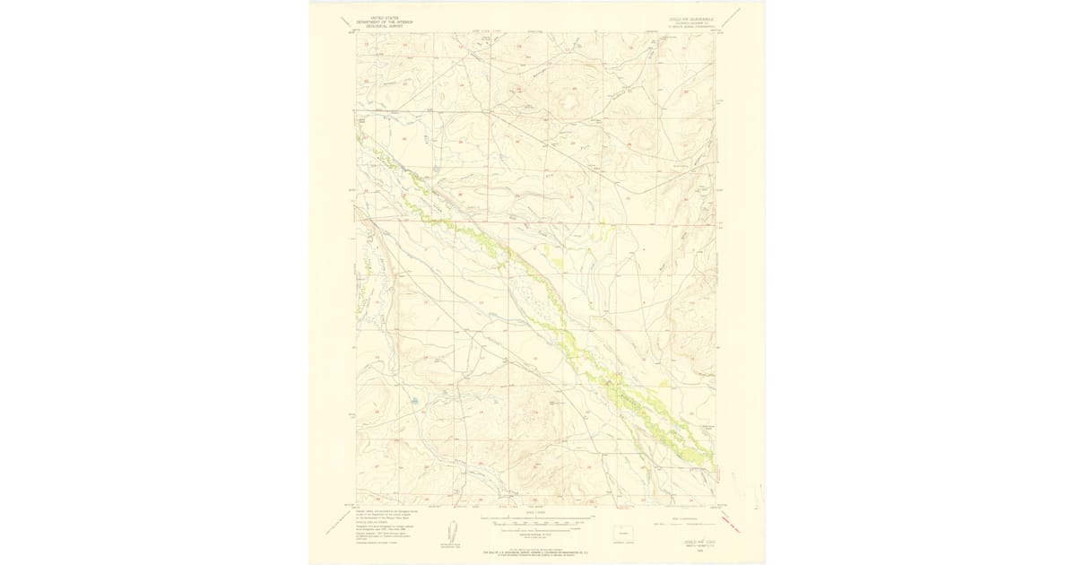 1955 Map of Gould NW, Jackson County, CO — High-Res | Pastmaps