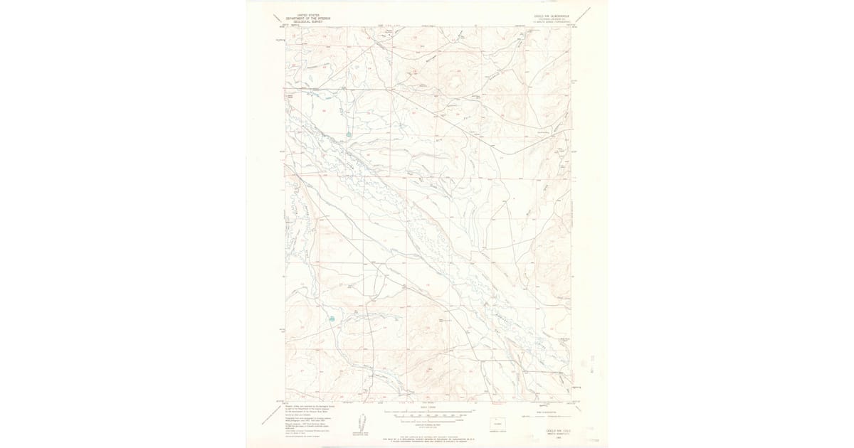 1955 Map of Gould NW, Jackson County, CO — High-Res, 1963 Print #2 ...