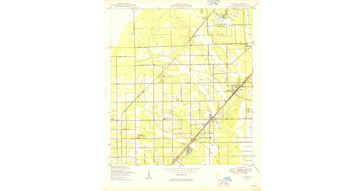 Old Maps of Princeton, FL for Metal Detecting | Pastmaps